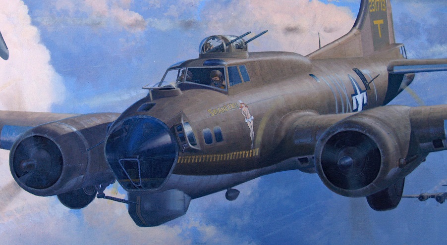 B-17 painting by Steve Heyen