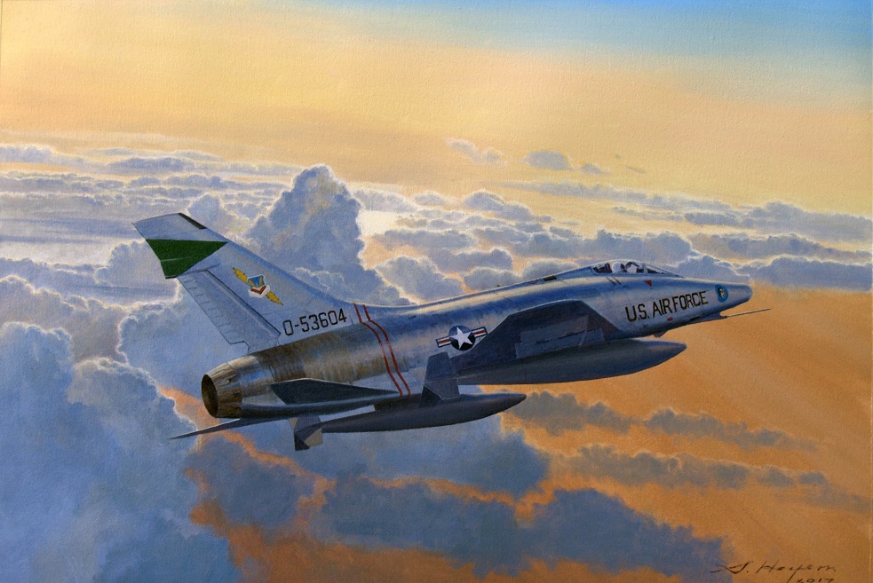 F-86 Sabre painting - Aviation Art by Steven Heyen