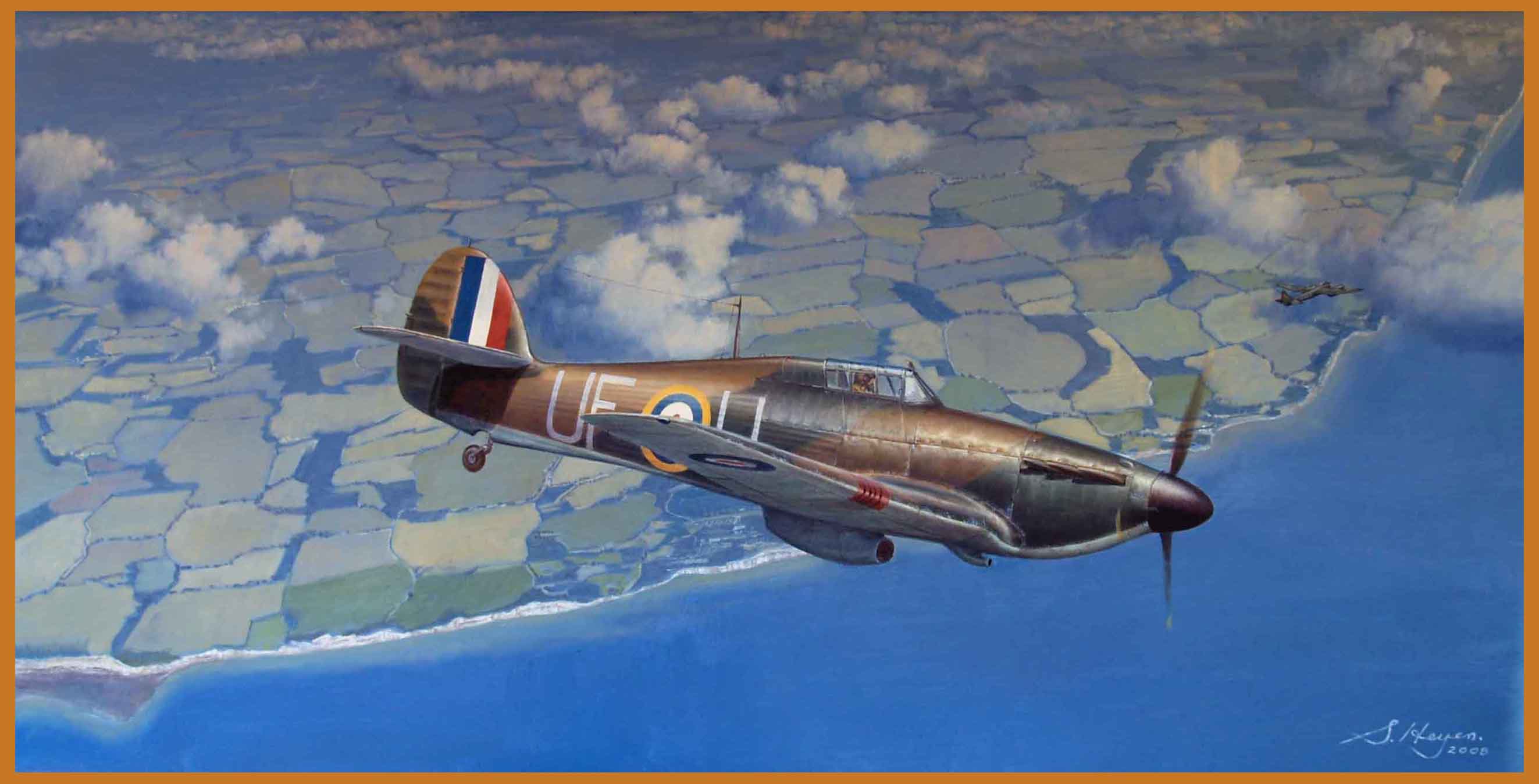 Hawker Hurricane painting