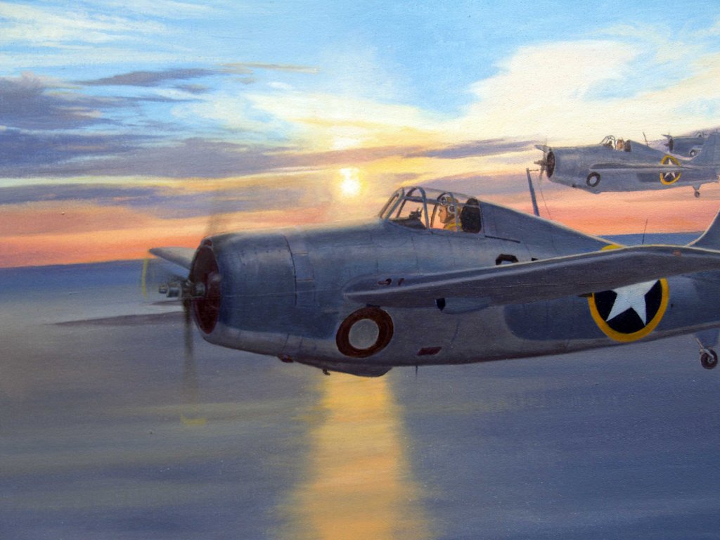 Grumman Wildcat aviation art