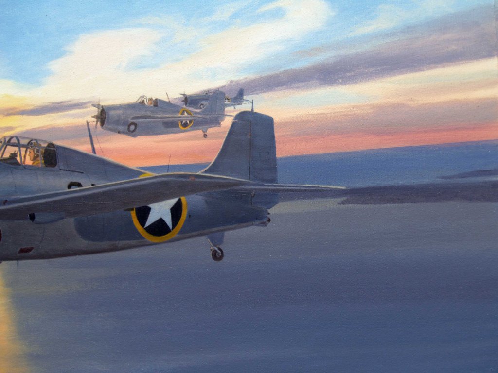 Grumman Wildcat aviation art